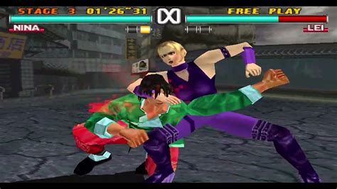 Tekken 3 Nina Williams Arcade Mode Multi Throws Grapples Counters