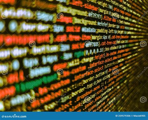 Echter Html Code Entwicklungsbildschirm Software Hintergrund