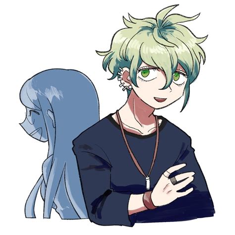 Amami Rantaro And Shirogane Tsumugi Danganronpa And 1 More Drawn By