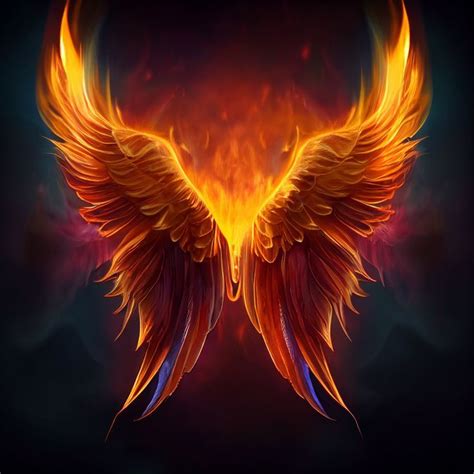 Angel Wings Fire Printable Wall Art Instant Download Etsy Real