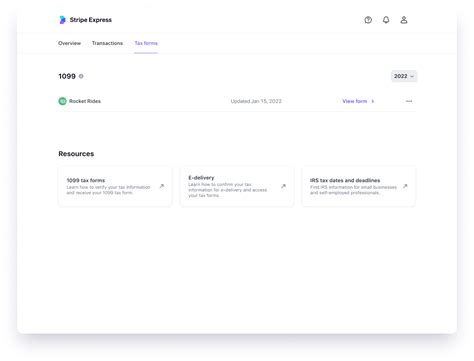 1099 Tax Support Product Walkthrough Stripe Documentation