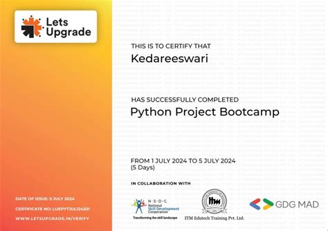 Keda Ambati On Linkedin Excited To Share My Recent Certificate By