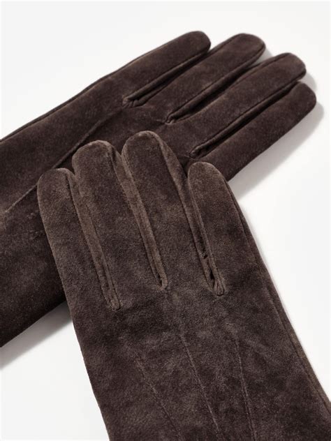 Buy Mint Velvet Brown Suede Gloves From Next Malta