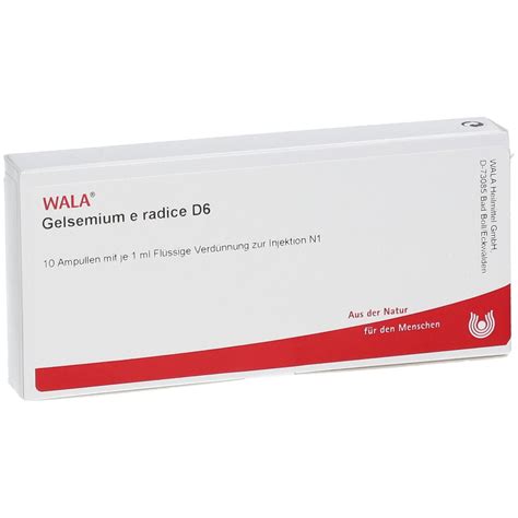 GELSEMIUM E RADICE D6 FIALE 10 X 1 ML Erbofarma Farmaci Generici
