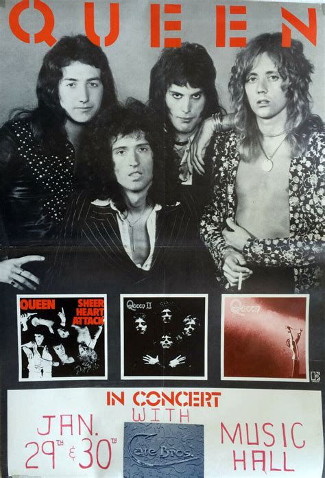 Tour Posters From Queen Tours In The 1970s Queenconcerts