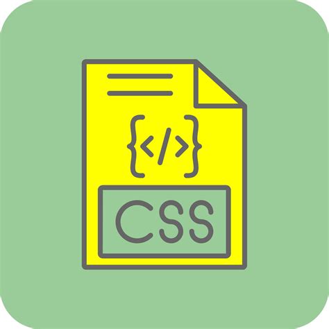Css Filled Yellow Icon 44214377 Vector Art At Vecteezy