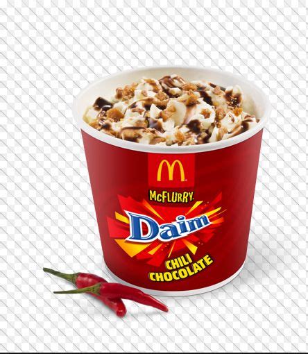 Mcdonald S Denmark Daim Chili Chocolate Mcflurry Fast Food Worldwide