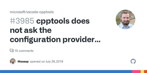 cpptools does not ask the configuration provider for the configuration