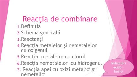 Reactia De Combinare Pptx