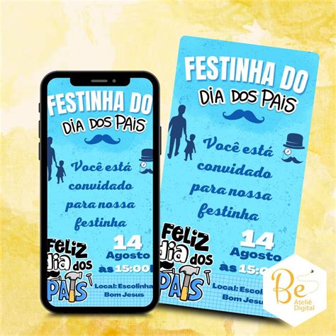 Convite Virtual Dia Dos Pais 01 Elo7 Produtos Especiais