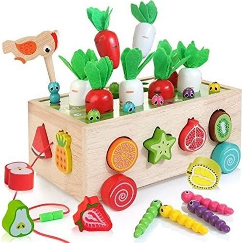 Montessori Toy 5 In 1wooden Educational Montessori Preschool Toys For