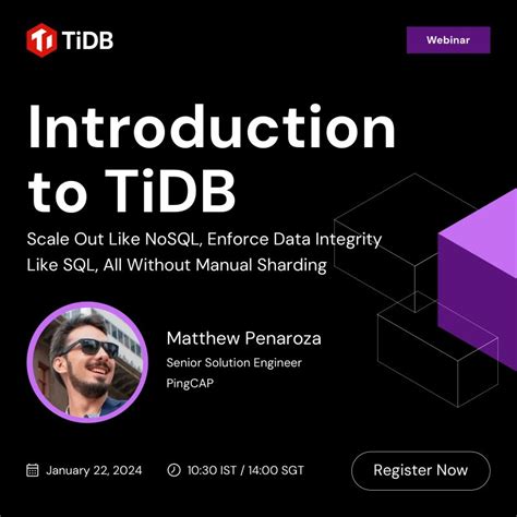 Tidb Powered By Pingcap On Linkedin Tidb Database Scalability