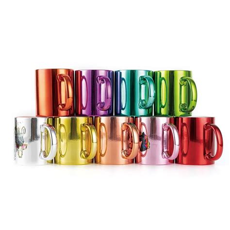 Sublimations Tasse Plattiert 330 Ml Farbig Mit Metalic Effekt
