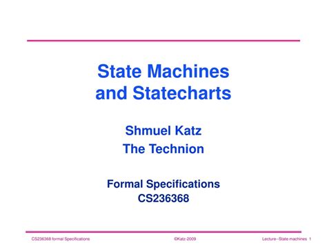 ppt state machines and statecharts powerpoint presentation free