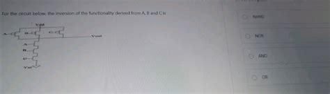 For The Circuit Below The Inversion Of The Studyx