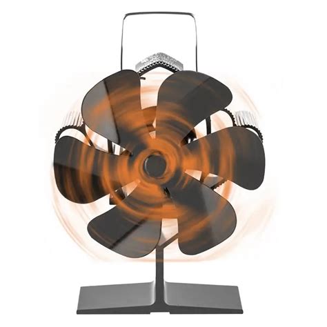 캠핑 스토브팬 난로 무동력팬 스토브용 조용한 효율적인 열 분배 팬 6 블레이드 스토브 티몬