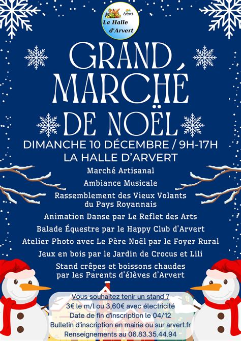 Grand Marché de Noël décembre Arvert