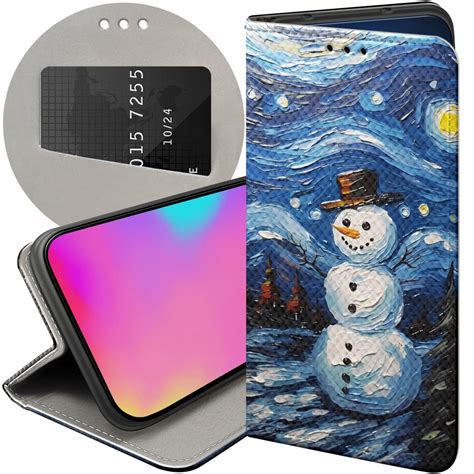 ETUI Z KLAPKĄ DO ALCATEL 1S 2021 3L 2021 WZORY BAŁWAN ZIMA ŚNIEG FUTERAŁ Alcatel Sklep