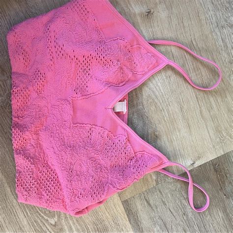 Bright Pink Crop Tank Top Depop
