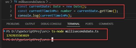 How To Get The Current Date In Milliseconds Using Typescript