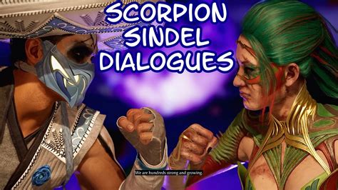 Scorpion V Sindel Dialogues Mortal Kombat 1 Youtube