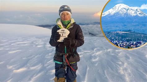 Niño Peruano De 12 Años Llegó A La Cumbre Del ‘chimborazo La Montaña