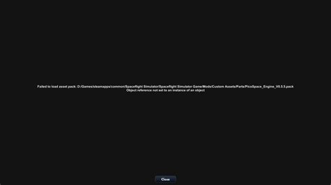 I Keep Getting This Error When Trying To Install Picospaces Modded