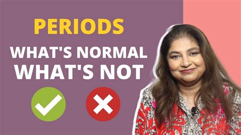 Periods Whats Normal Whats Not Explains Dr Sudeshna Ray Youtube