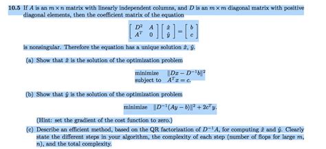 solved 10 5 if a is an m× n matrix with linearly independent
