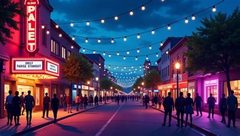 Free Vibrant Nightlife Street Image Nightlife Downtown Lights