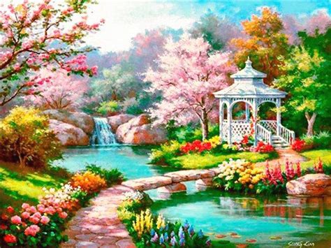 HUACAN Diamond Painting Landscape Diy Full Diamond Embroidery Scenery