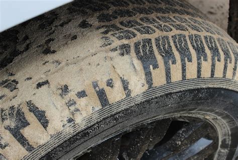 Premium Photo Traction Control Trouble Tread Pattern Of Tire Packed