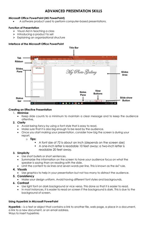 SOLUTION: Advanced Presentation Skills using Microsoft PowerPoint - Studypool