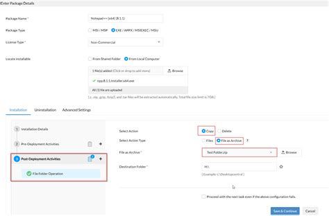 Software Deployment Copying Folder Post Deployment