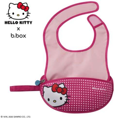 Hello Kitty Travel Bib Pop Star Pink Green