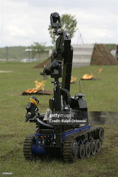 A Tel 620 Teodor Ground Robot Of German Telerob Company Drives News Photo Getty Images