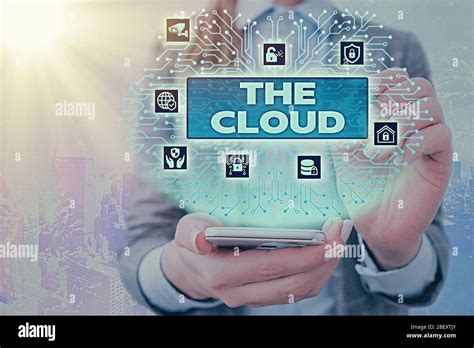 Conceptual Hand Writing Showing The Cloud Concept Meaning Programs Used In Storing Accessing