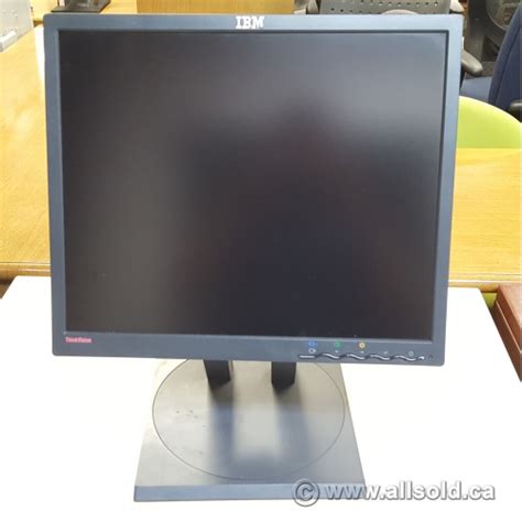 Black IBM ThinkVision L191p 19 0 Inch TFT LCD Monitor Allsold Ca Buy Sell Used Office