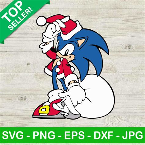 Sonic Santa Christmas Svg Sonic The Hedgehog Svg Sonic Christmas Svg