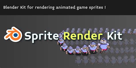 Sprite Render Kit For Blender 3d 60 Off Example Animatedblend By Blurymind