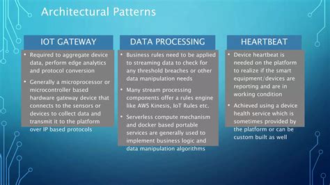 Iot Architectural Patterns Ppt
