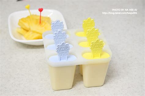 파인애플 아이스바아이스크림만들기여름과일 델몬트 골드파인 생과일 디저트 네이버 블로그
