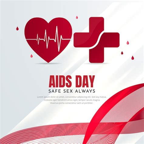 Feliz Dia Da Aids Design De Fundo Vetor De Modelo De Design Do Dia