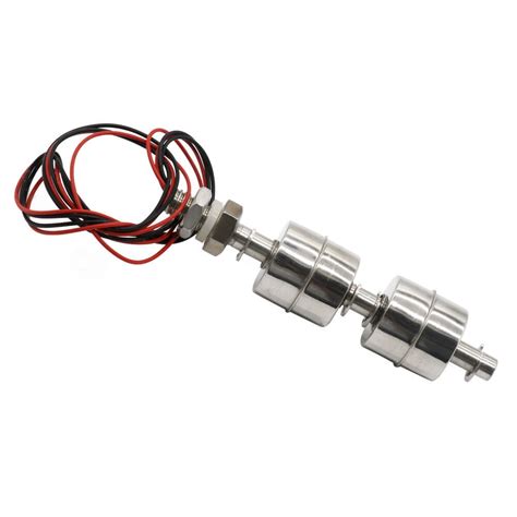 2PC Liquid Water Level Sensor Stainless Steel Double Ball Float Switch Tank Pool Walmart Com
