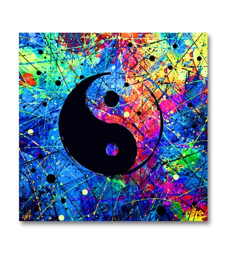 Abstract Yin Yang Art