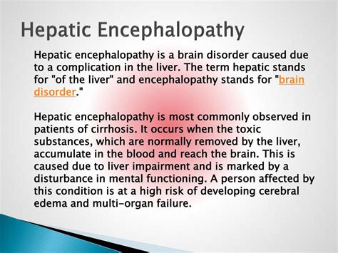 What Is Hepatic Encephalopathy