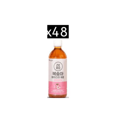 맥널티 제로 아이스티 복숭아 500ml 48개 티몬