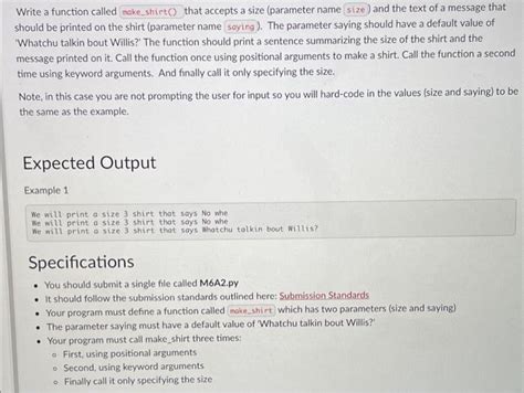 Solved Write A Function Called That Accepts A Size