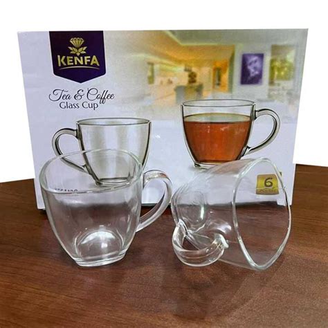 Coffee And Tea Glass Cups 6 Pieces Set Daraz Lk