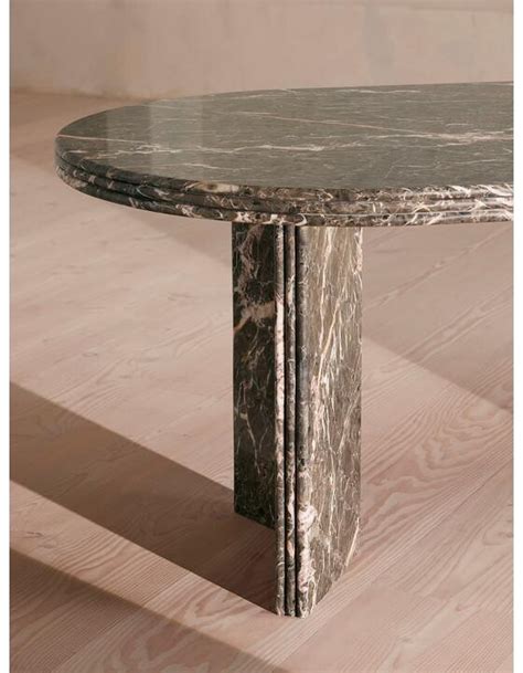 Rosaline Dining Table Griseo Rosa Marble Soho Home